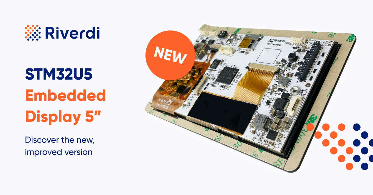 New 5” upgrade to Riverdi STM32 Embedded Display series - Riverdi